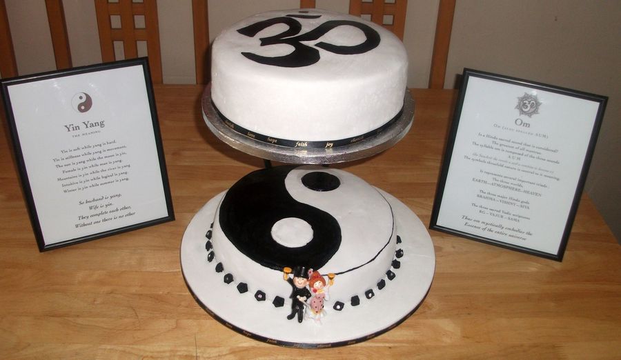 Yin Yang Wedding Cake - CakeCentral.com
