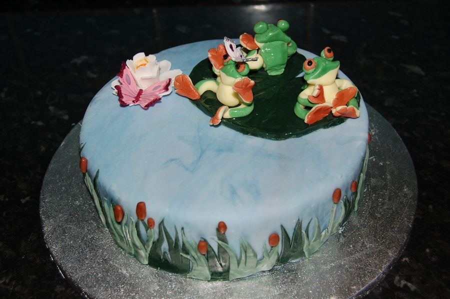 Frog Themed Birthday Cake - CakeCentral.com
