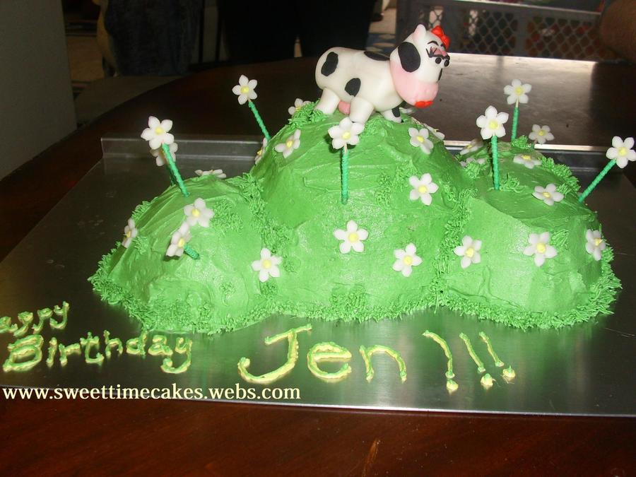 Cow In The Meadow - CakeCentral.com