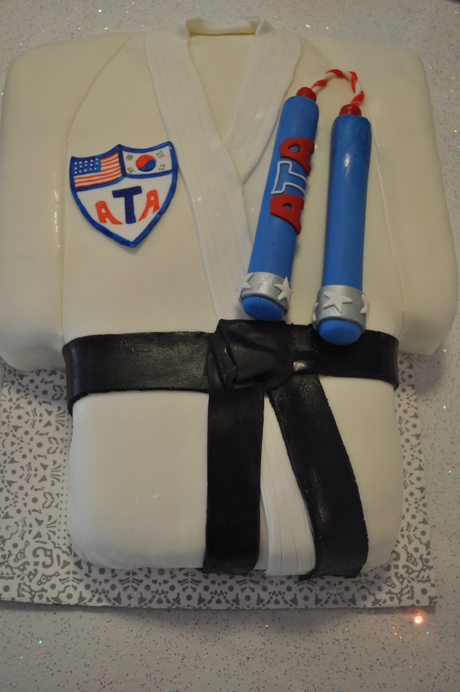 Taekwondo Cake - CakeCentral.com