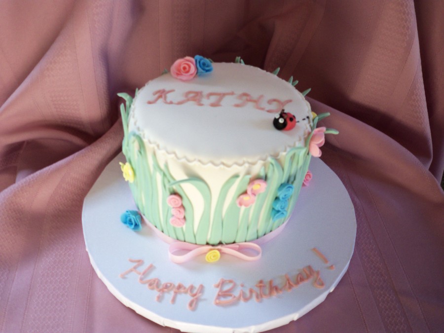 Spring Birthday Cake - CakeCentral.com
