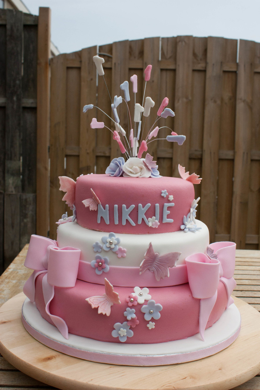 Pink Bows - CakeCentral.com