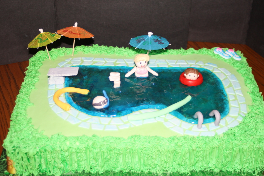 Pool Party Cake - CakeCentral.com