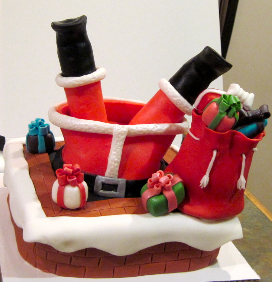 Santa Stuck In The Chimney - CakeCentral.com