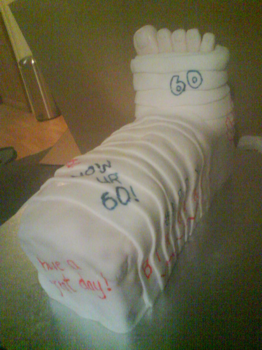 Broken Leg Cake - CakeCentral.com