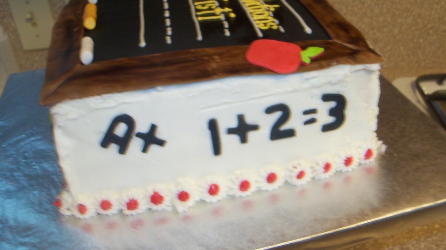 Chalkboard Cake - CakeCentral.com