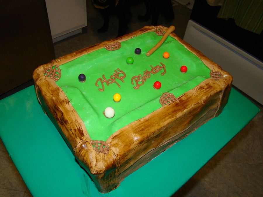 Pool Table Cake - CakeCentral.com