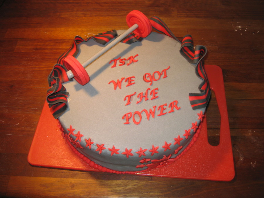 Powerlifter Cake, My Second Cake - CakeCentral.com