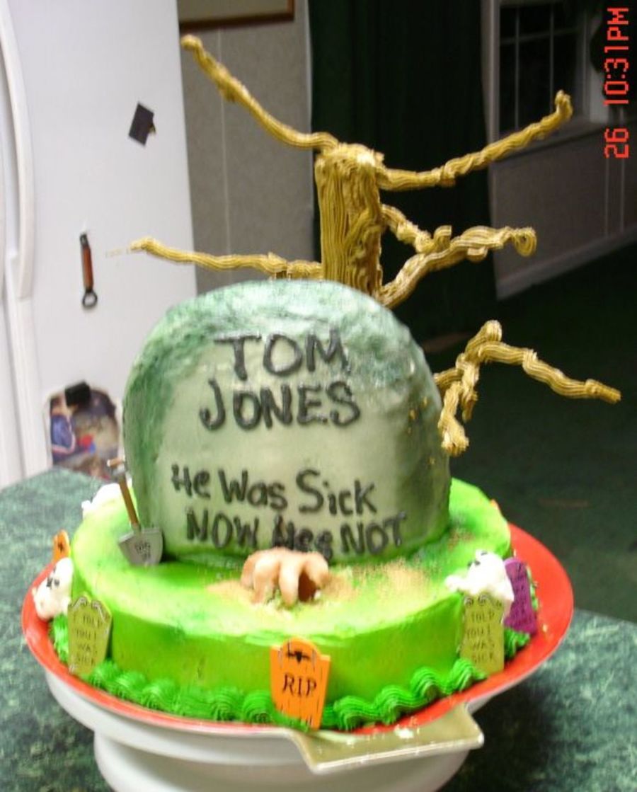Toms Tombstone - CakeCentral.com