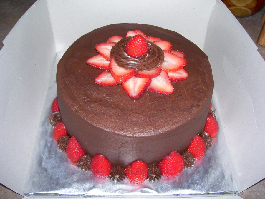 Chocolate Covered Strawberry - CakeCentral.com