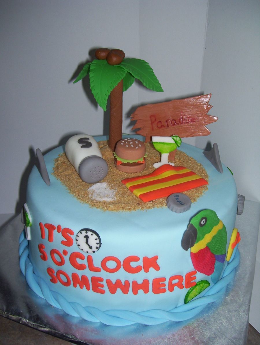 Jimmy Buffet Cake - CakeCentral.com