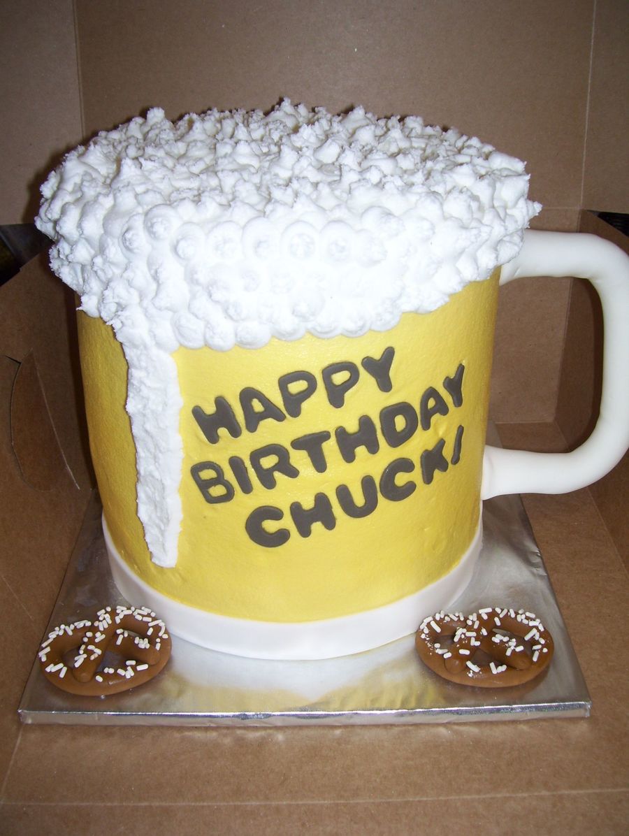 Beer Mug Cake - CakeCentral.com