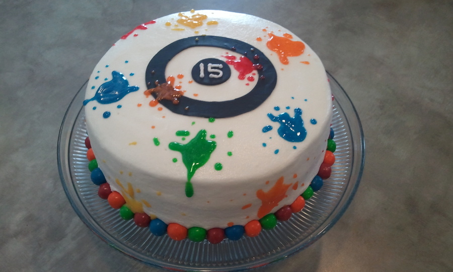 Paintball Cake - CakeCentral.com