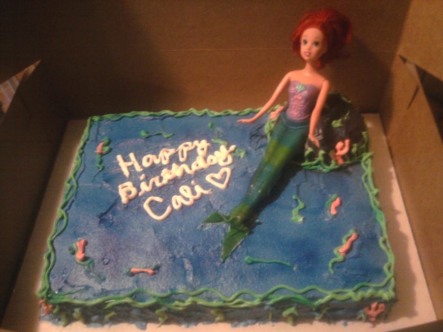 Little Mermaid Cake - CakeCentral.com