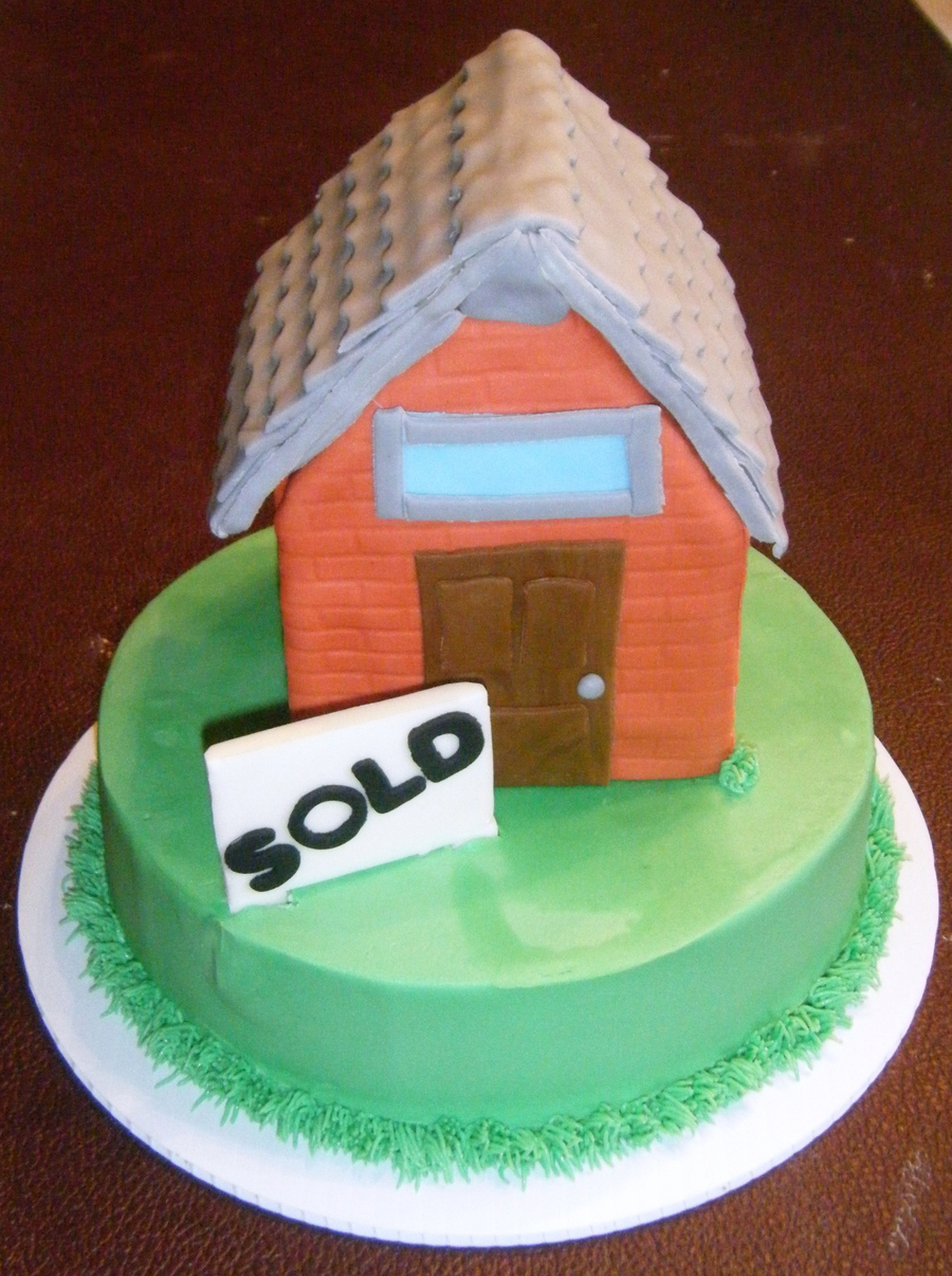House With Sold Sign - CakeCentral.com