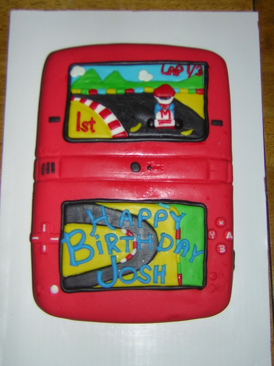 Nintendo Dsi - Mario Kart, Birthday Cake. - CakeCentral.com
