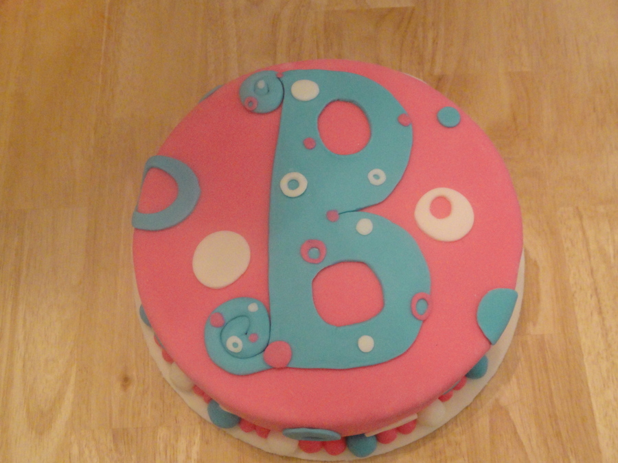 Bubble Letter Birthday Cake - CakeCentral.com