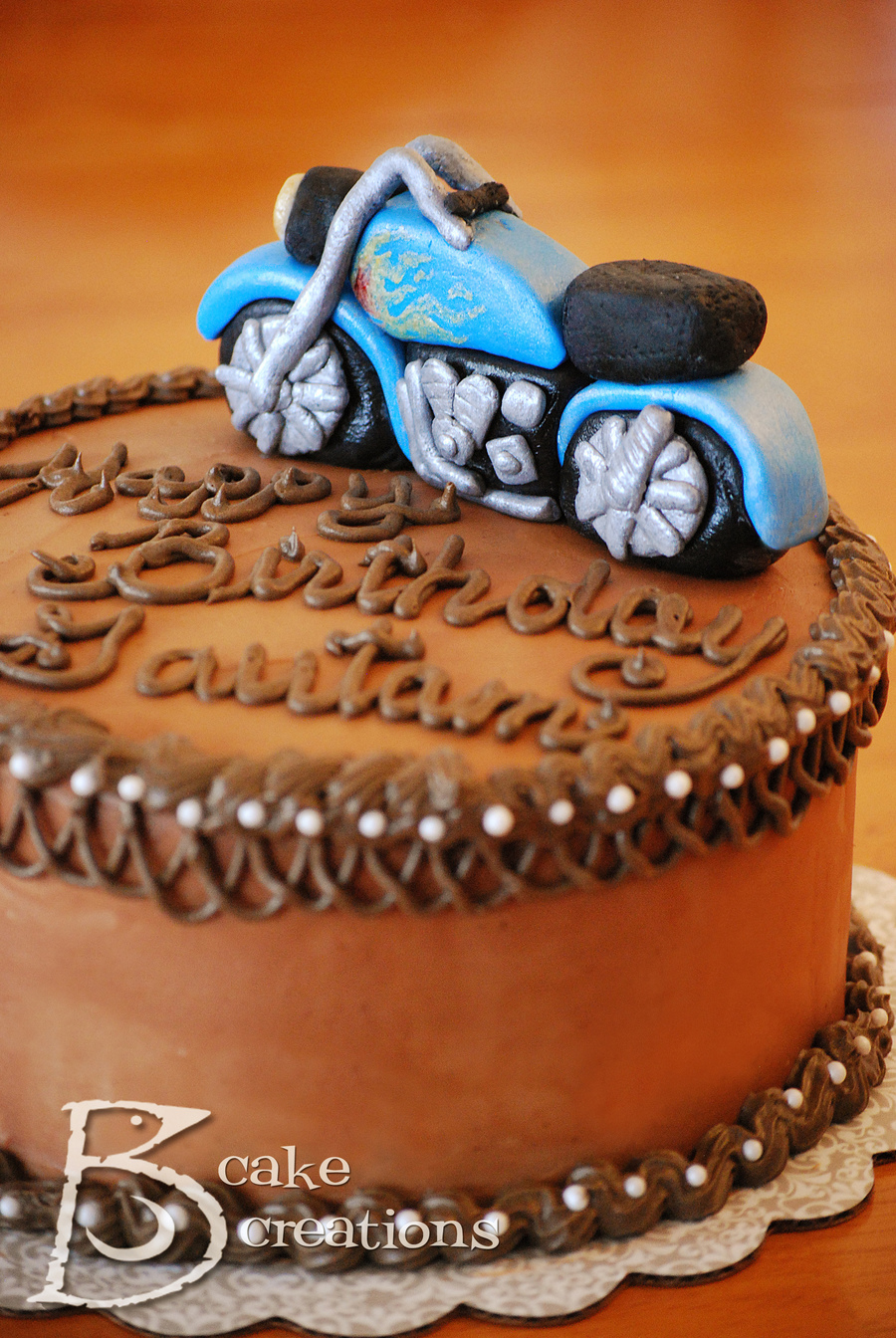 Motorcycle Birthday Cake - CakeCentral.com