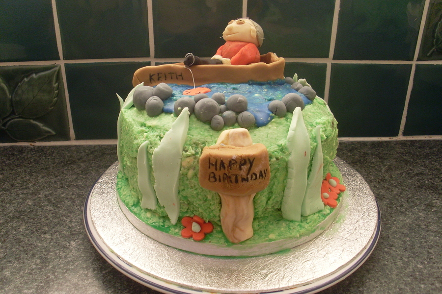 Fishing Theme Cake - CakeCentral.com