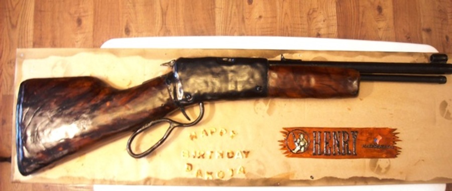 Rifle Birthday Cake - CakeCentral.com