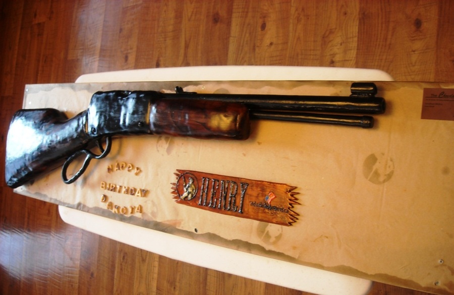Rifle Birthday Cake - CakeCentral.com