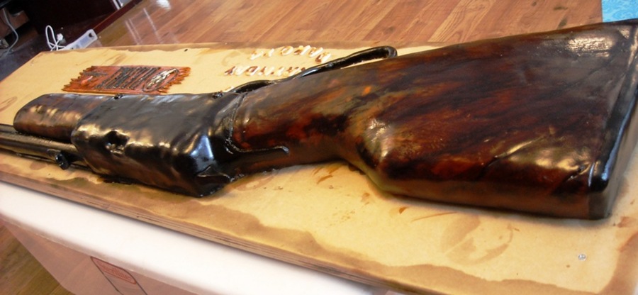 Rifle Birthday Cake - CakeCentral.com