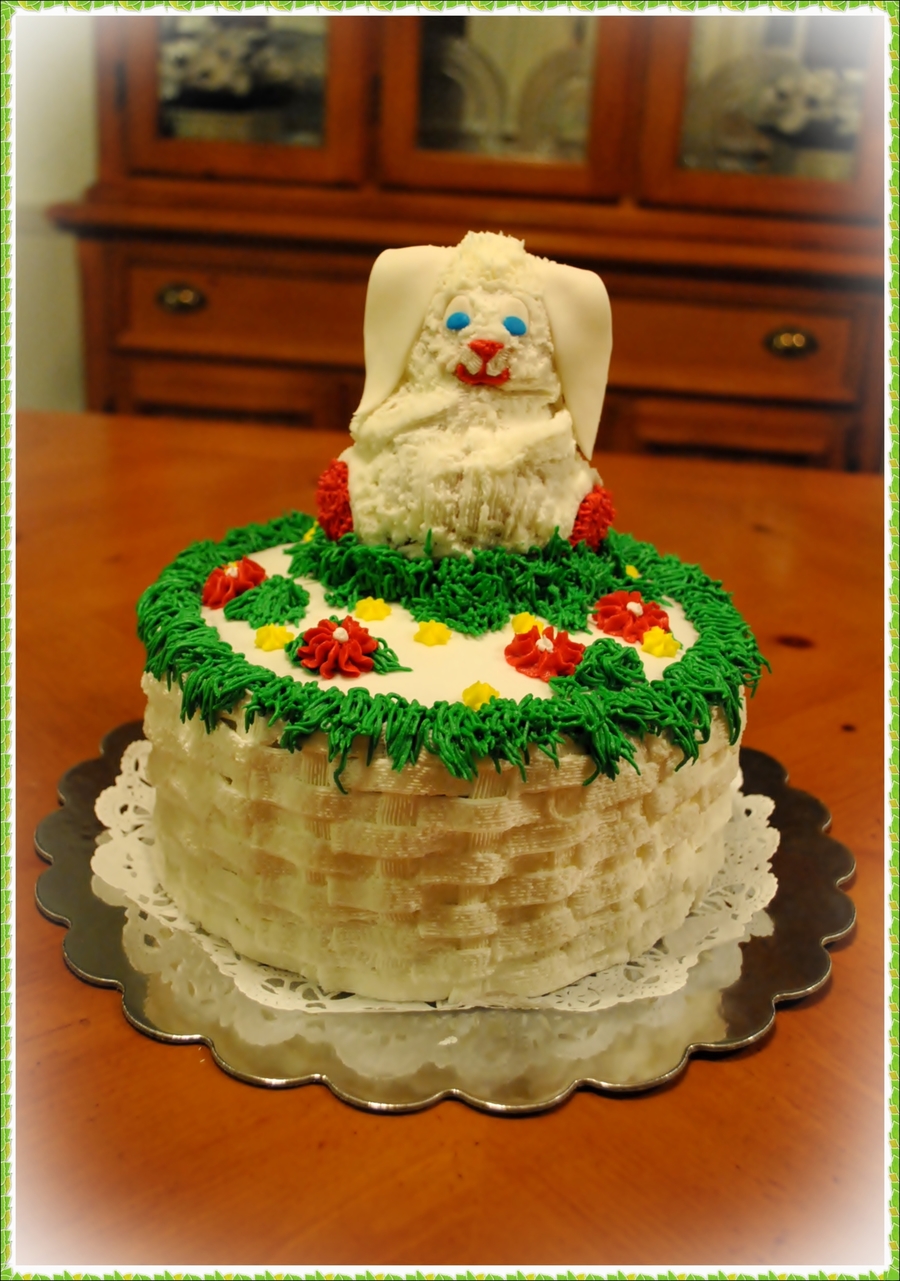 Easter Bunny Basket Cake.. - CakeCentral.com