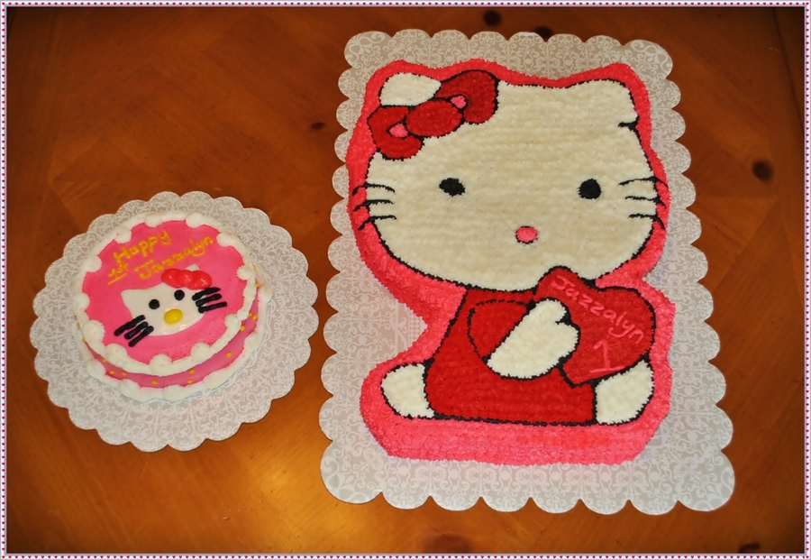 Hello Kitty Cake & Matching Smash Cake.. - CakeCentral.com