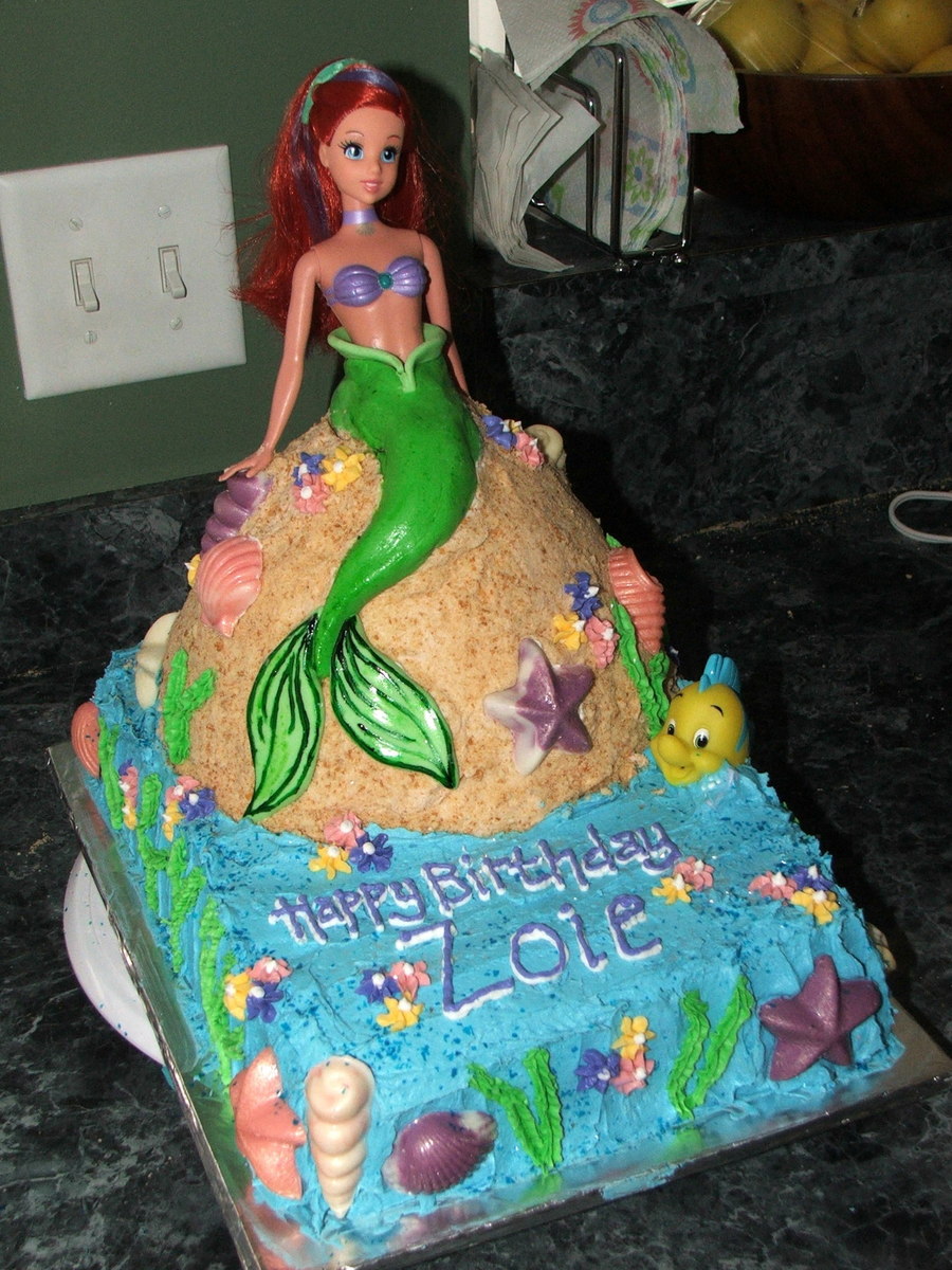Little Mermaid Ariel Cake - CakeCentral.com