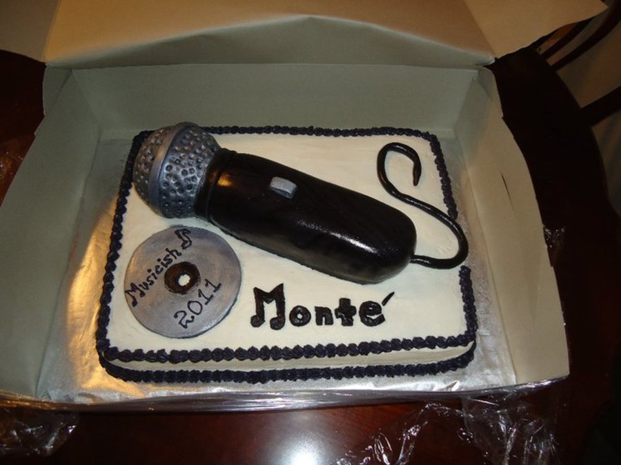 Microphone Cake - CakeCentral.com