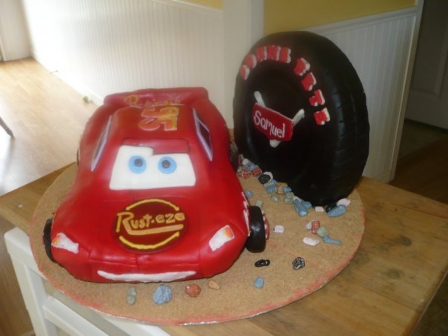 Lightning Mcqueen Car Cake - CakeCentral.com