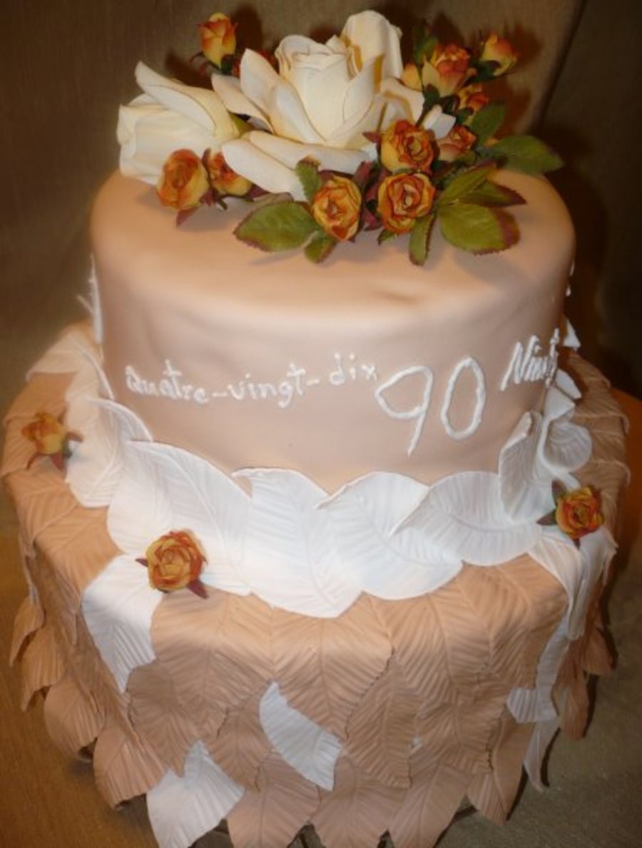 90Th Birthday Cake - CakeCentral.com