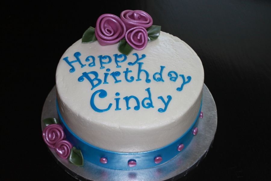 Simple Celebration Cake - CakeCentral.com