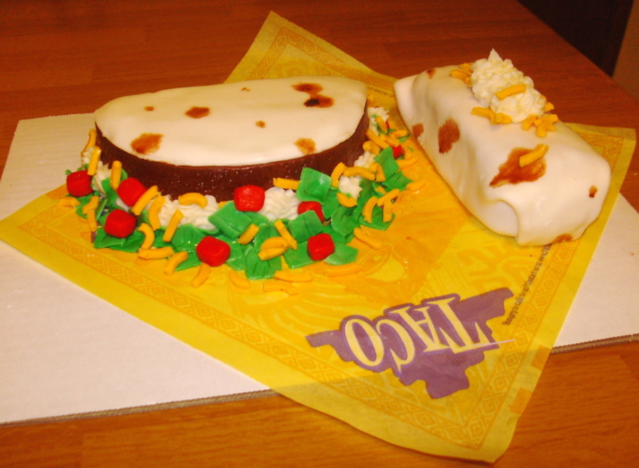 Taco And Burrito Cake! - CakeCentral.com
