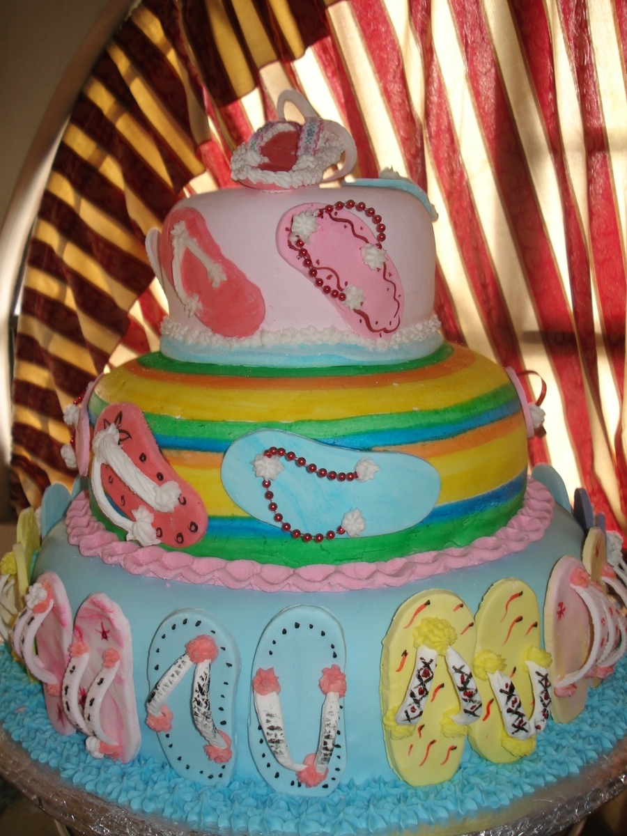 Flip Flop Cake - CakeCentral.com