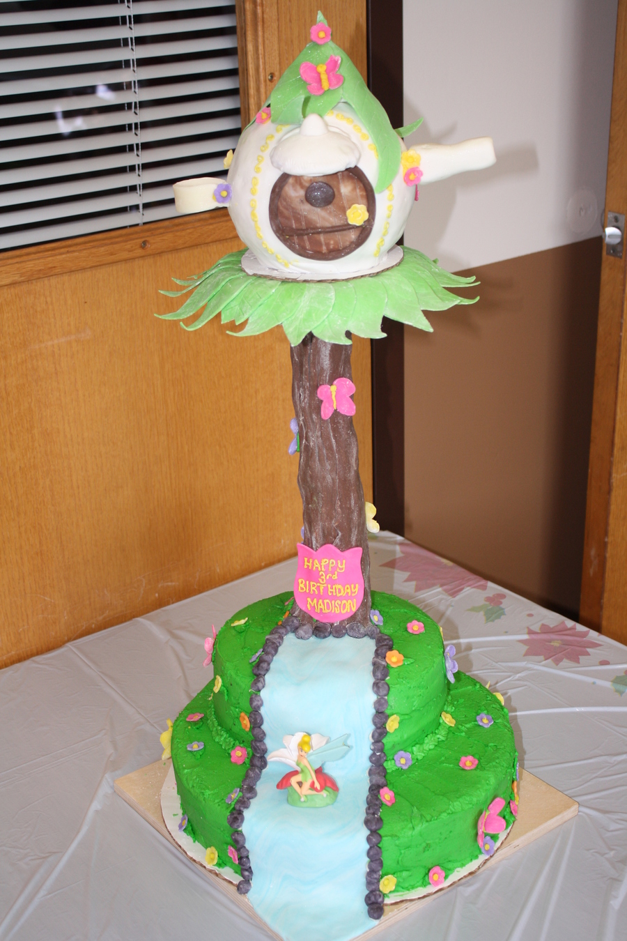 Tinkerbell Teapot Treehouse Cake - CakeCentral.com