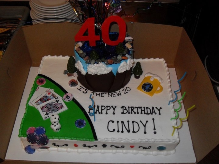 40Th Birthday Lake Tahoe - CakeCentral.com