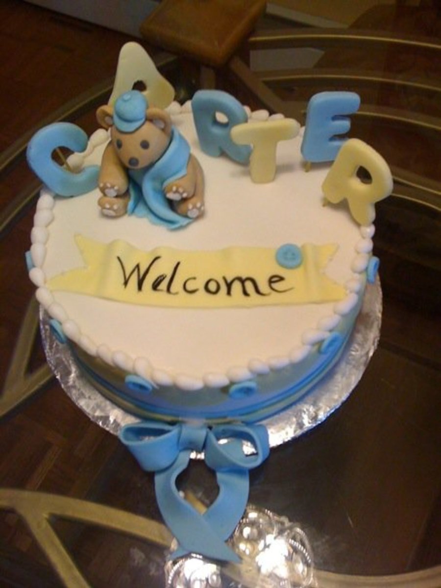 Welcome Baby Cake - CakeCentral.com