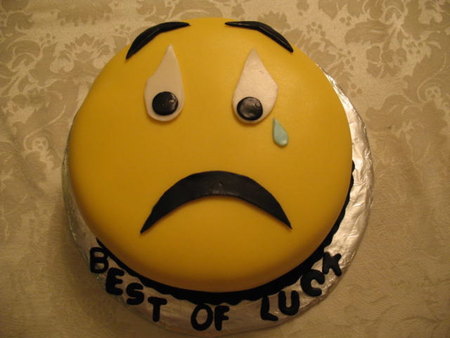Sad Face Cake - CakeCentral.com