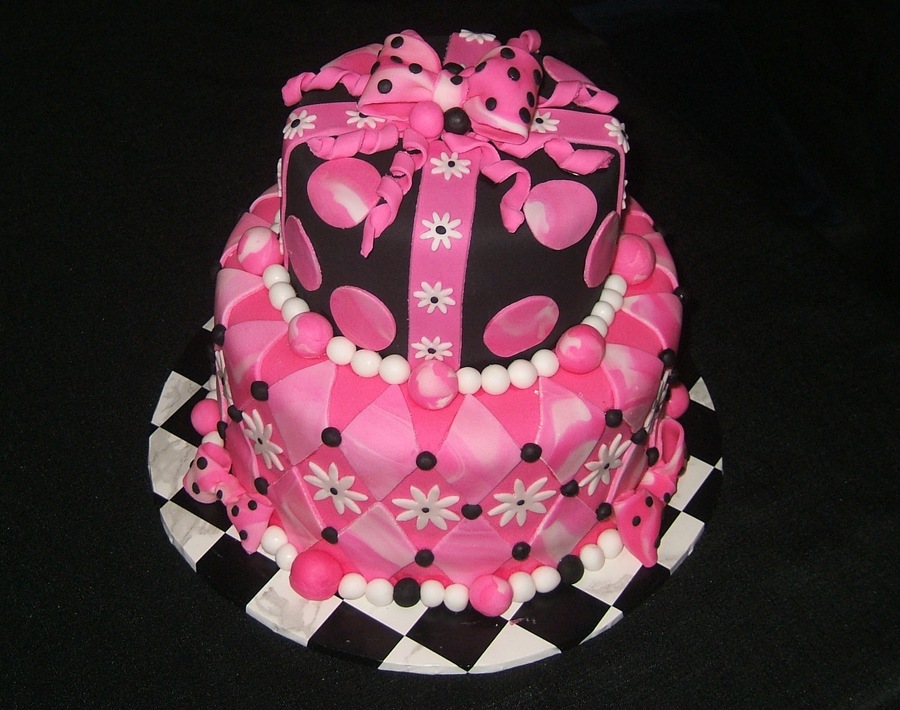Pink Party Cake - CakeCentral.com