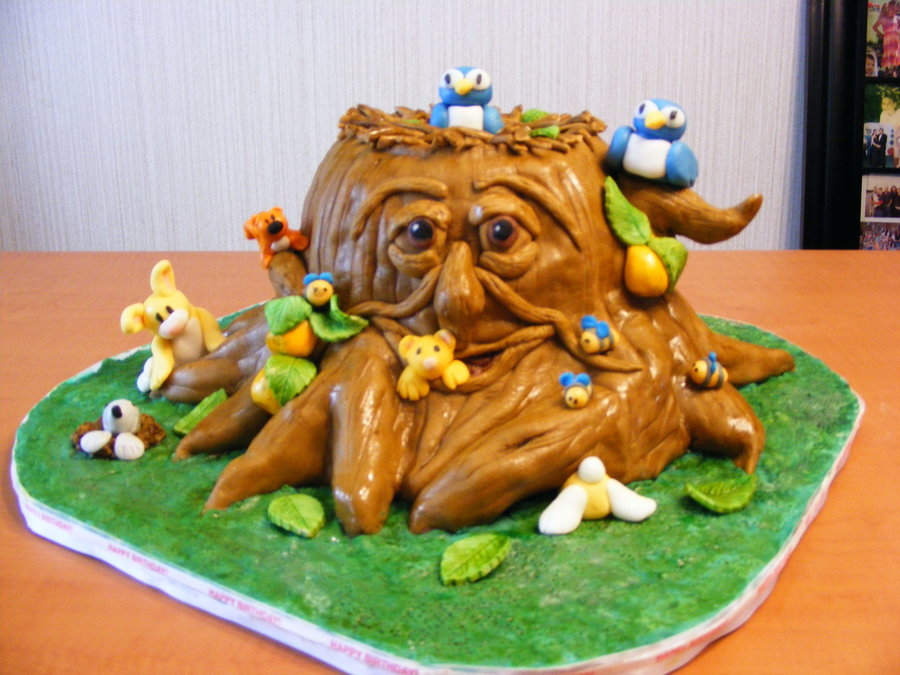 Happy Tree Cake - CakeCentral.com