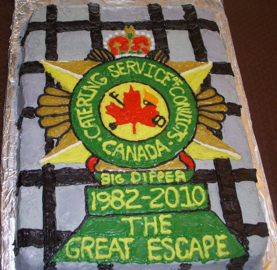 Corrections Officer Retirement Cake - CakeCentral.com