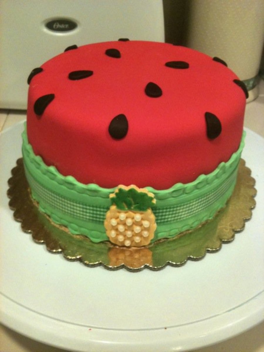 Watermelon Cake - CakeCentral.com