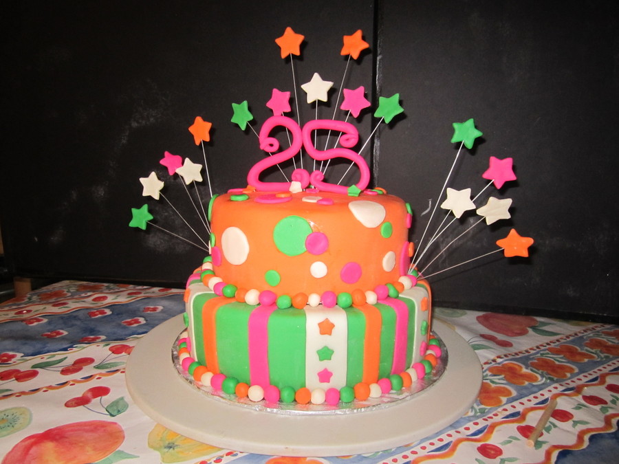 25Th Birthday Cake - CakeCentral.com