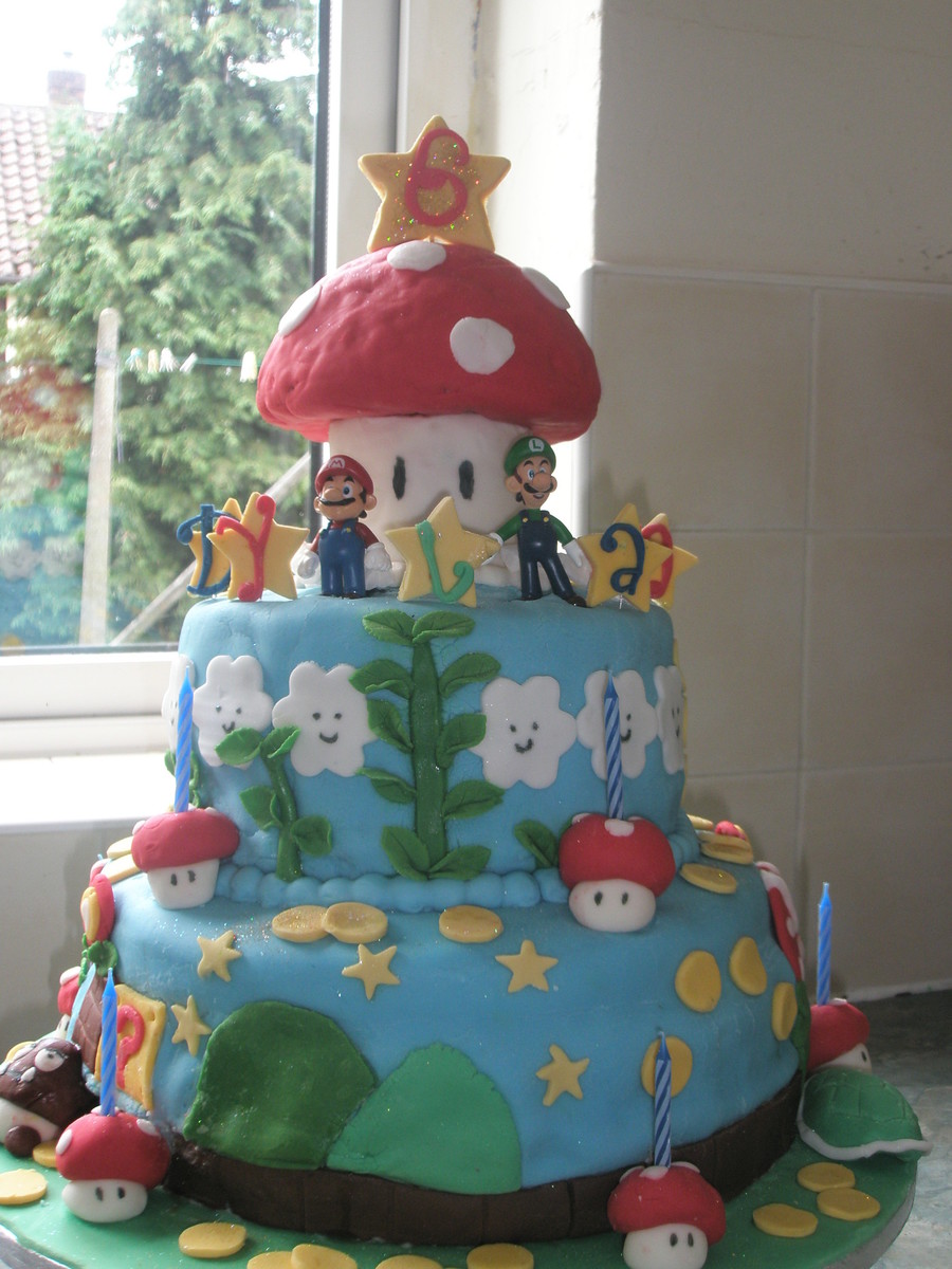 Super Mario Birthday Cake - CakeCentral.com