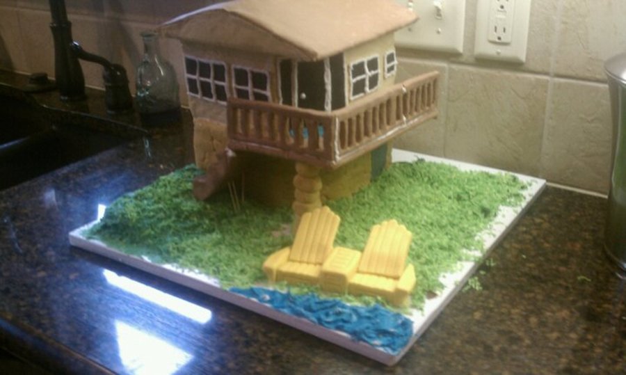 Lake House Cake - CakeCentral.com