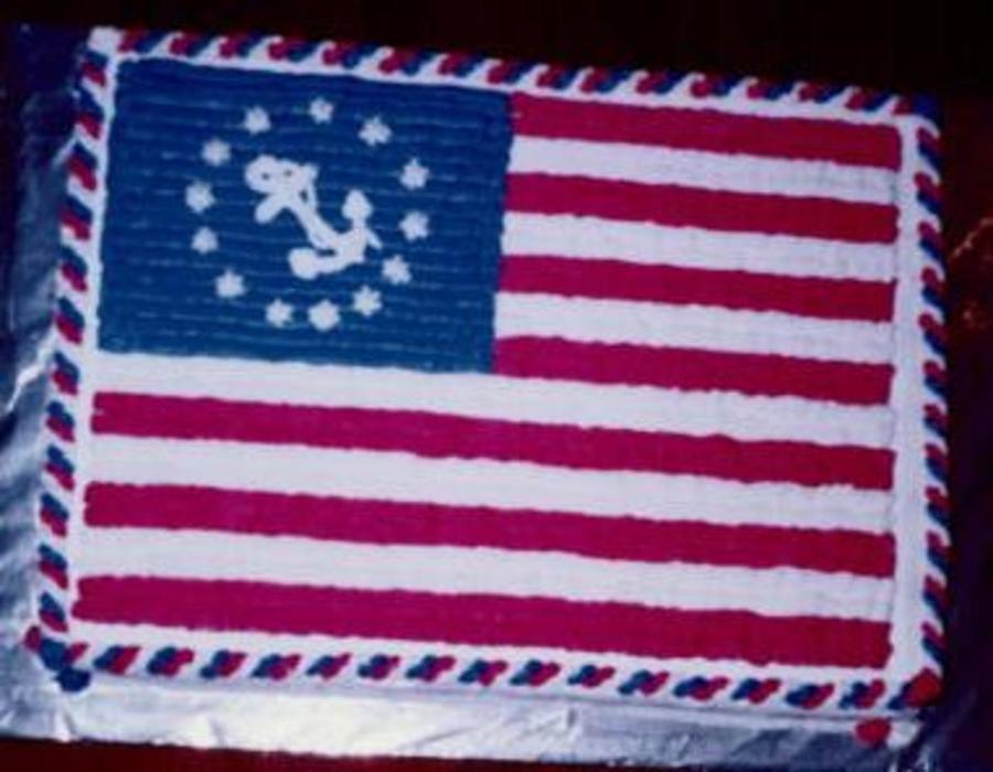 Patriotic Flag Birthday Cake - CakeCentral.com