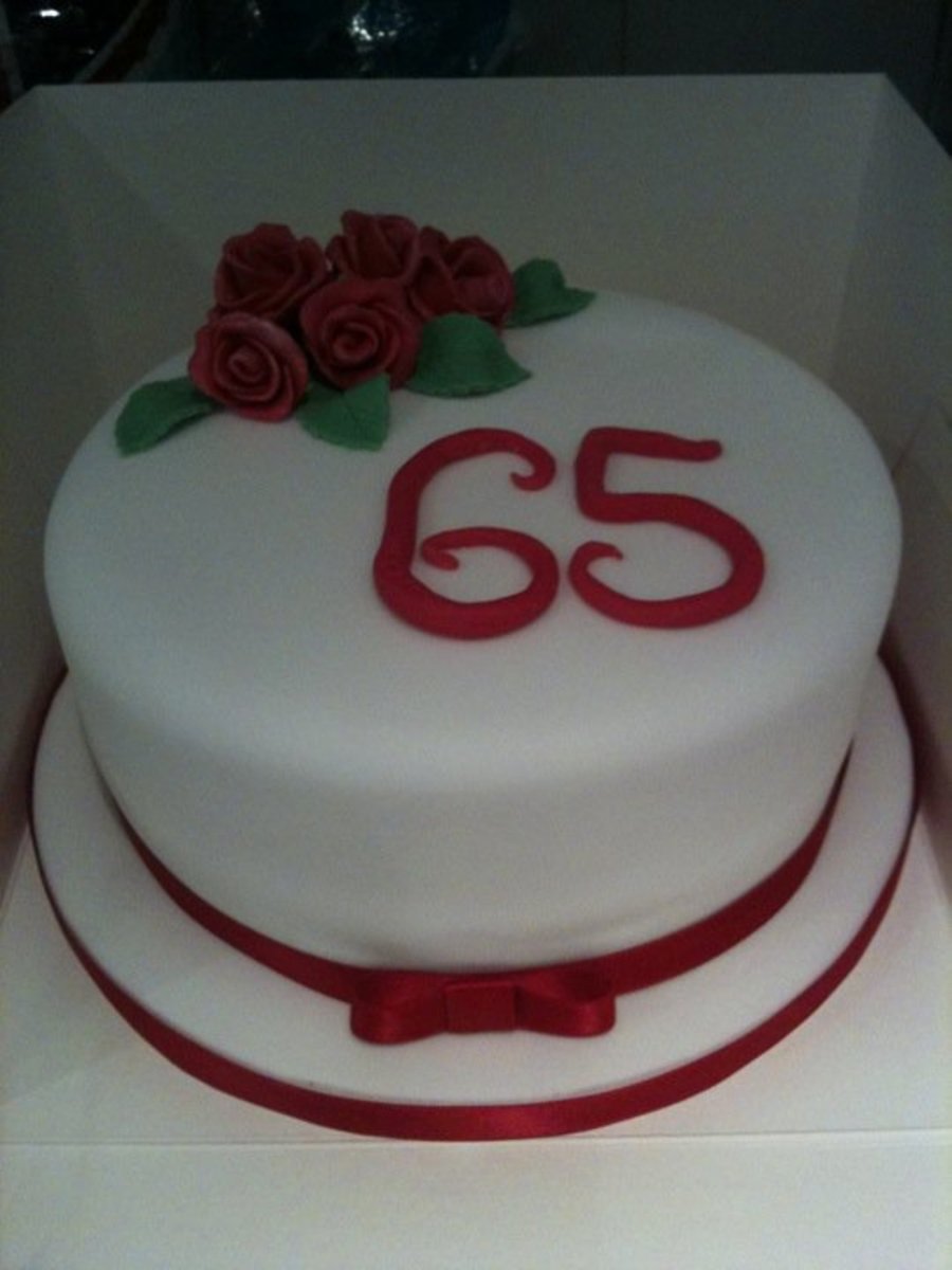 Ladies 65Th Birthday Cake - CakeCentral.com