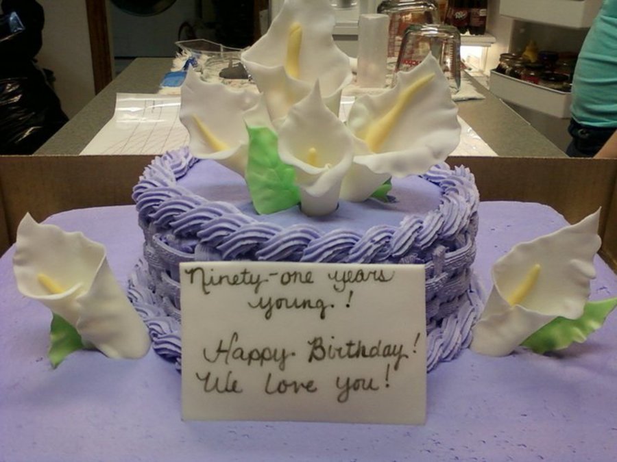 Grannys 91St Birthday Cake - CakeCentral.com