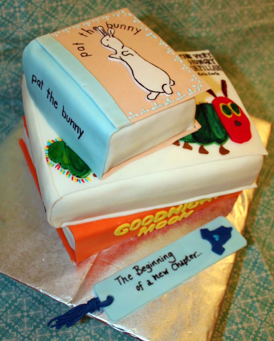 Stacked Baby Books Cake - CakeCentral.com